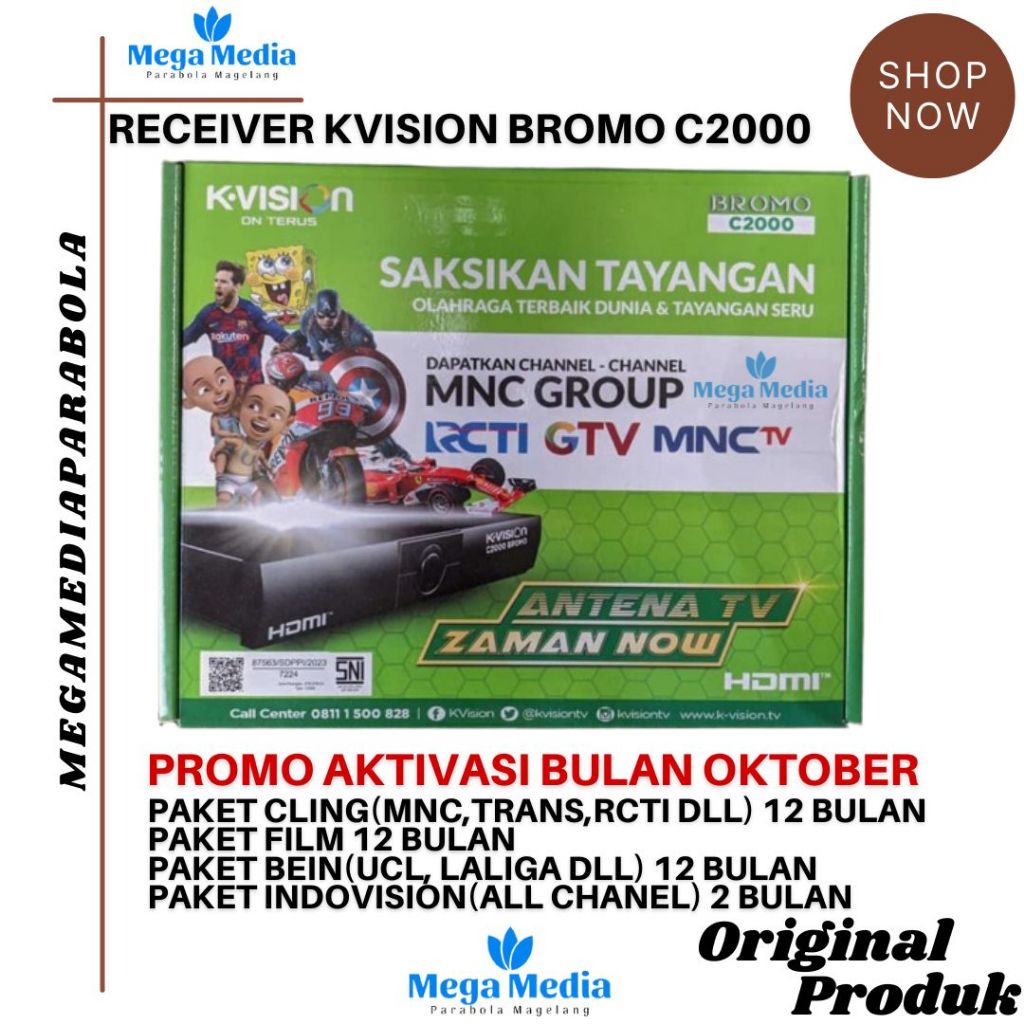 Jual Receiver K-Vision Bromo C2000 Bisa Untuk Parabola Jaring C band ...