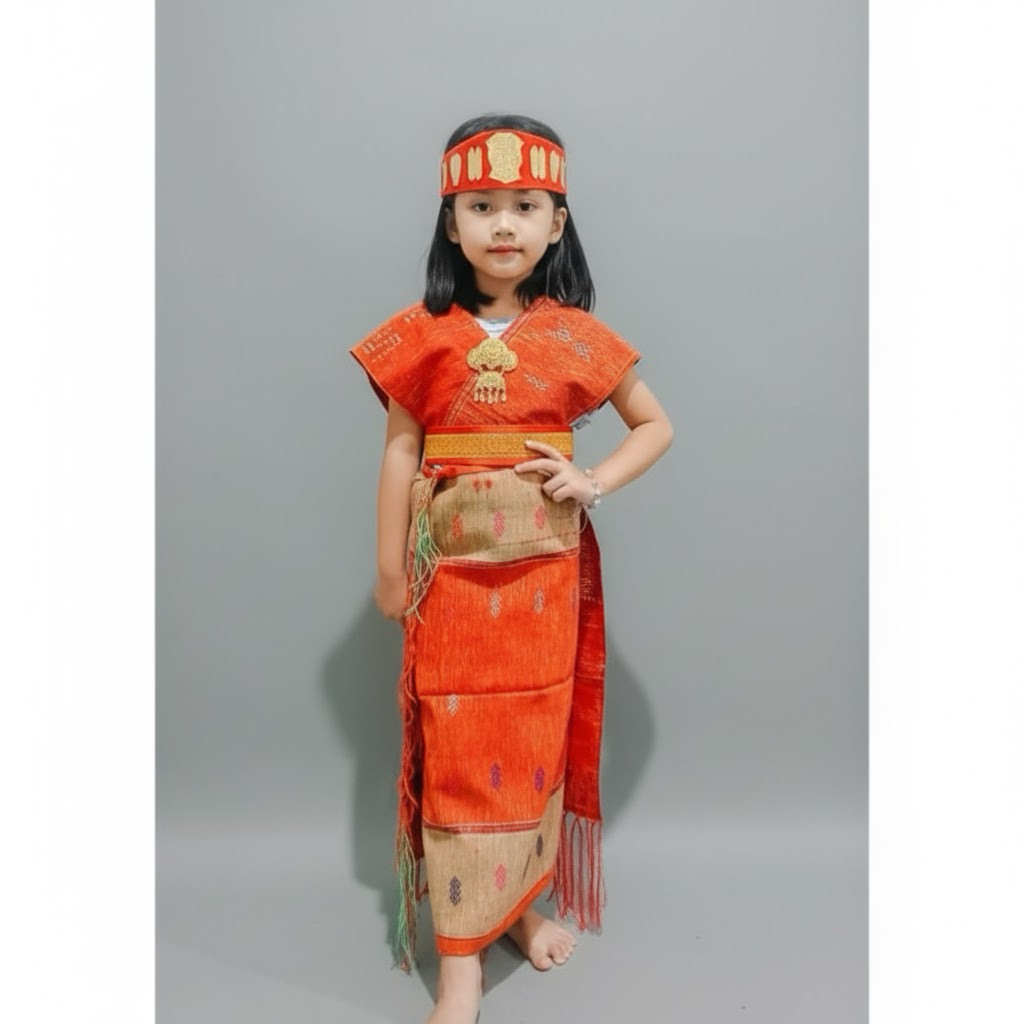 Jual Pakaian adat Batak anak perempuan, pakaian tradisional Batak ...