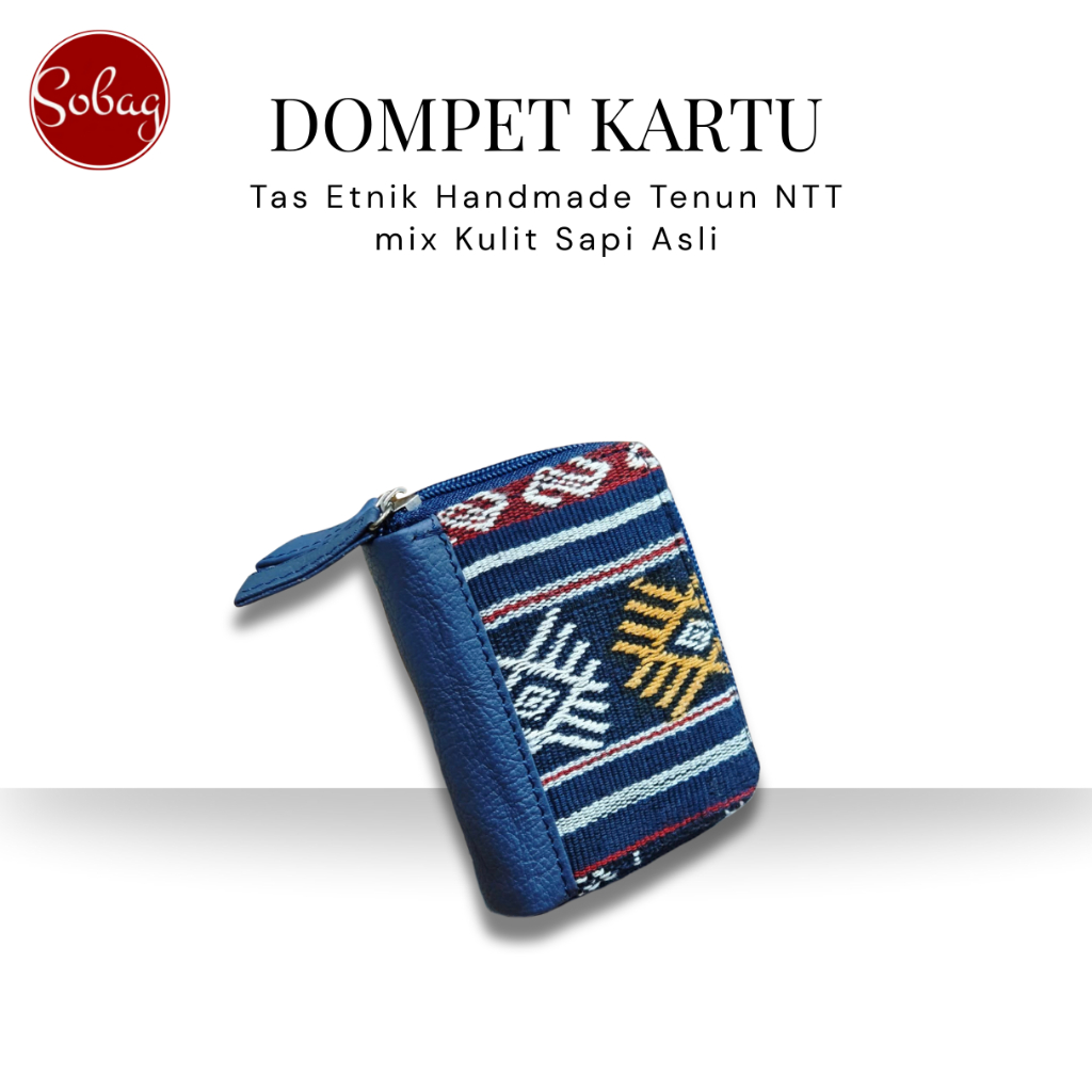 Jual DOMPET KARTU Tenun NTT mix Kulit Sapi Asli | Shopee Indonesia