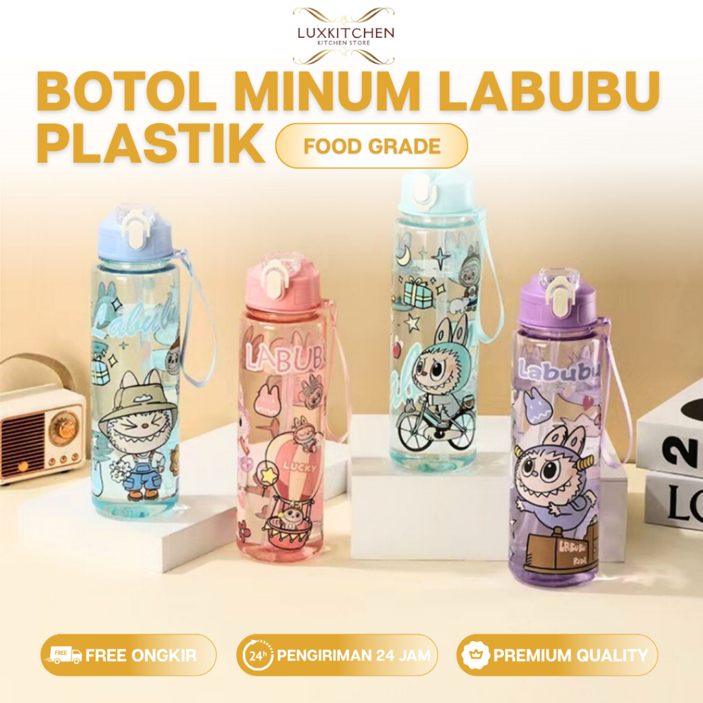 Jual LuxKitchen - Botol Minum Anak Edisi Labubu 780ml–Botol Air BPA ...