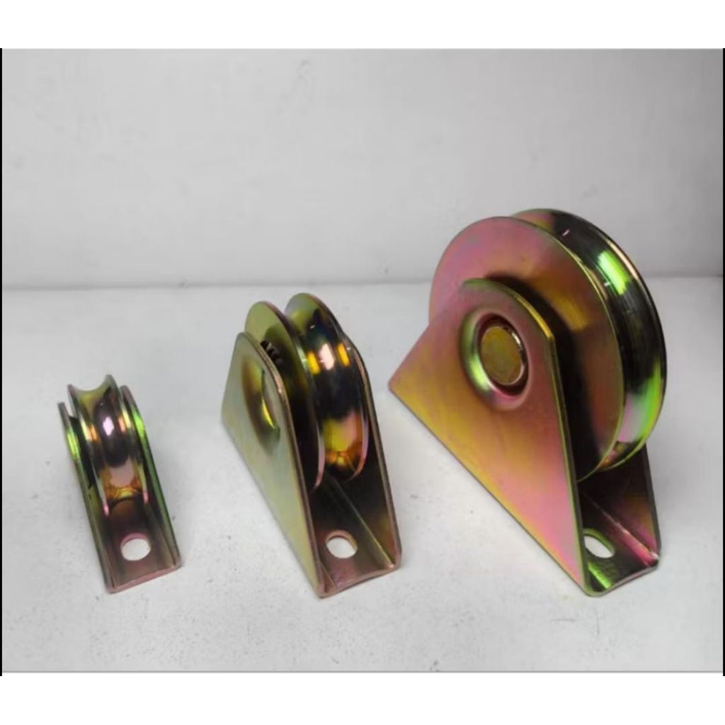 Jual roda besi Roda Pagar galvanis anti karat Model U V 60mm/2.5" Roda ...