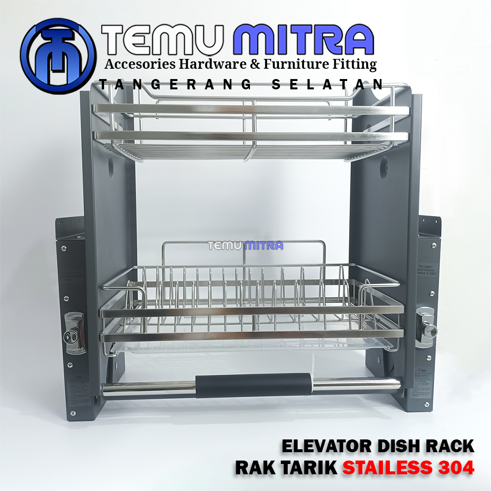 Jual Elevator Dish Rack Basket Stainless 304, Rak Tarik Stainless- Rak ...