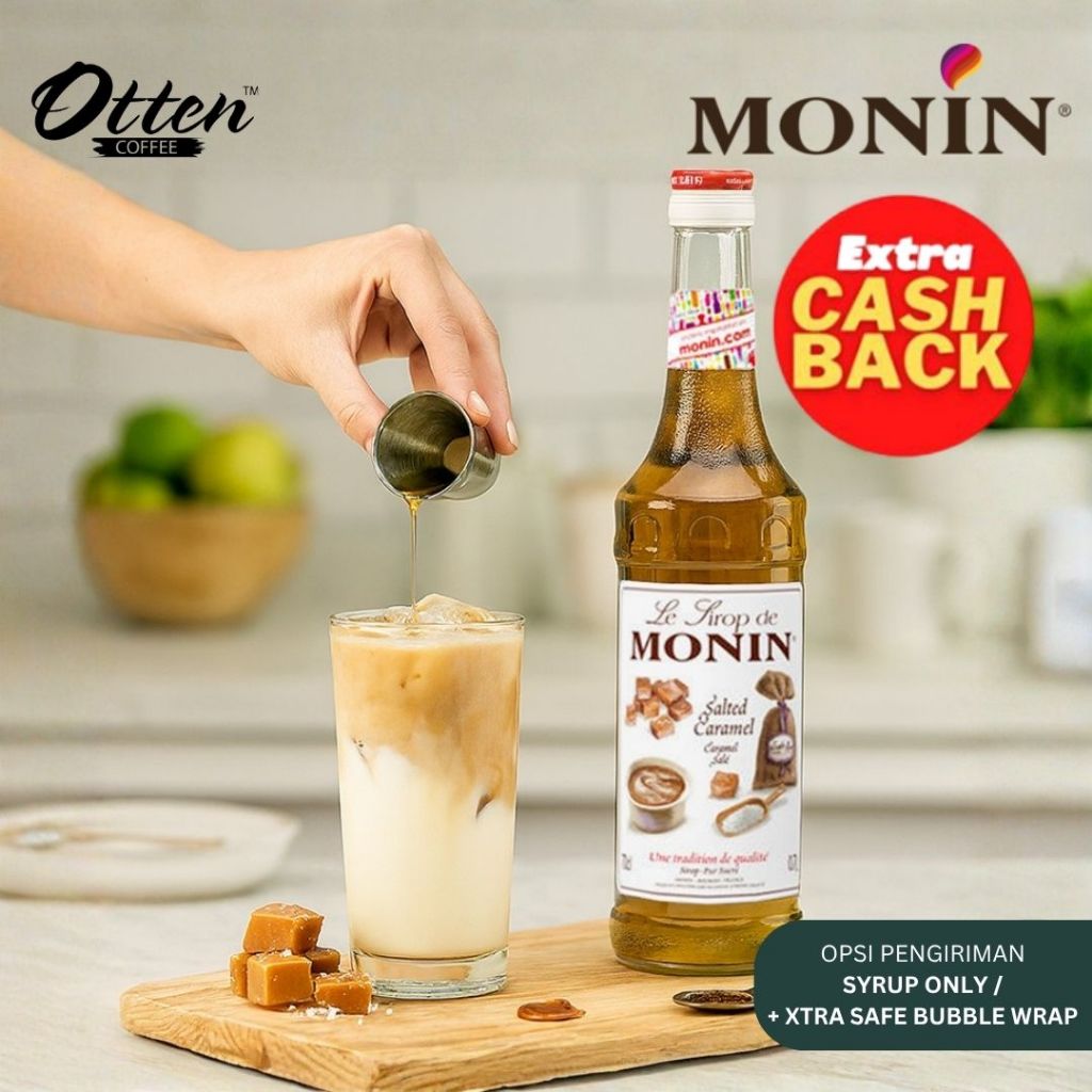 Jual Monin - Syrup Salted Caramel (700 ML) - Sirup Minuman Rasa Karamel ...