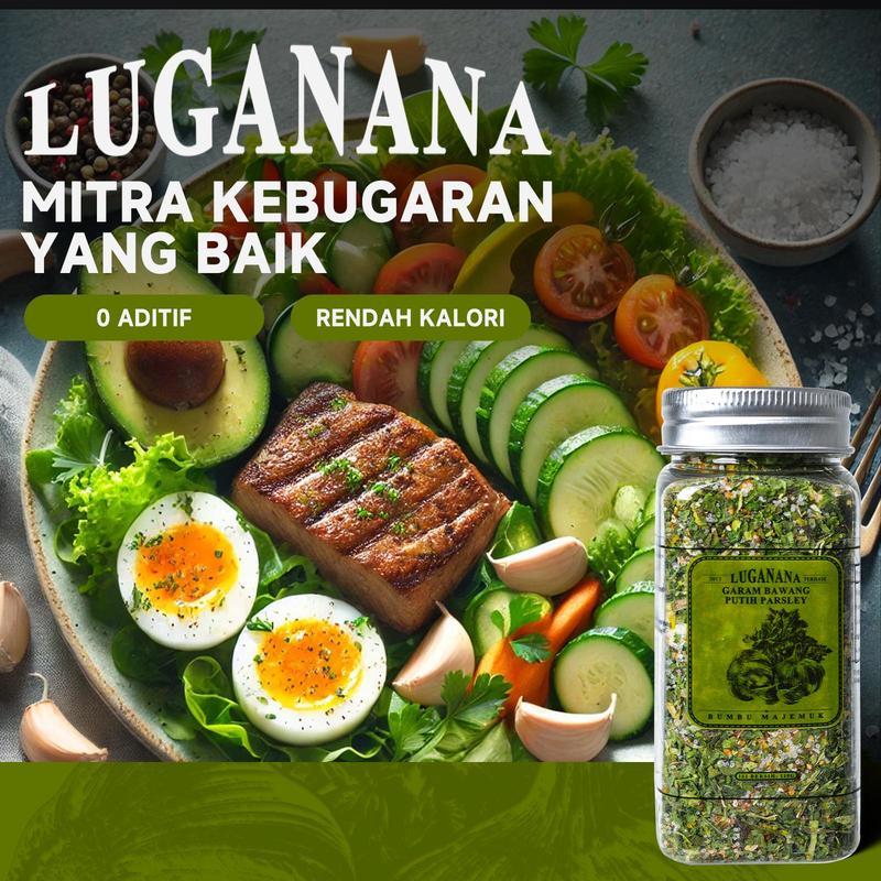 Jual Luganana Garam Bawang Putih Peterseli 110g | Bumbu Diet Sehat ...