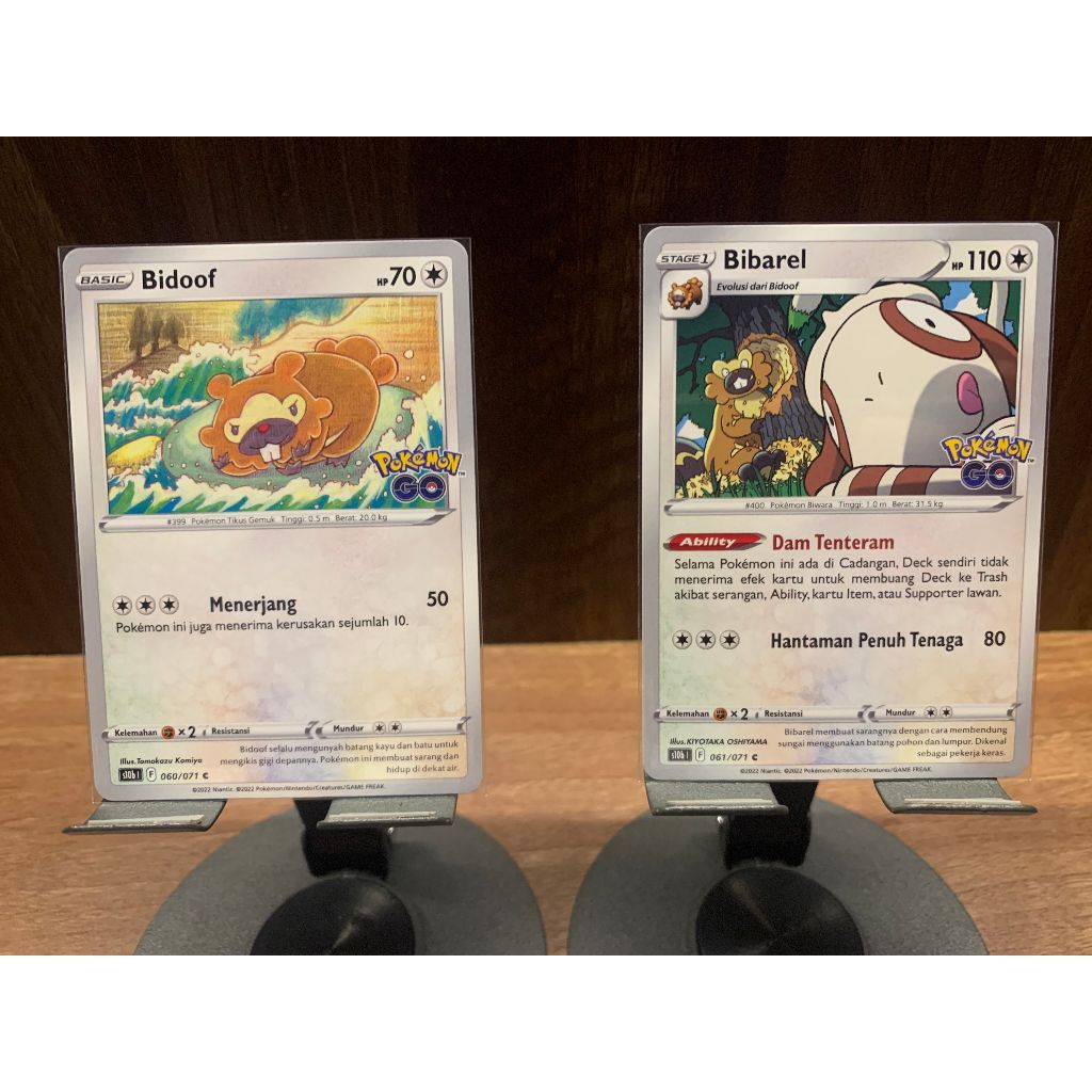 Jual Pokemon TCG Kartu "Pokemon Go" Bidoof & Bibarel Versi Indonesia ...