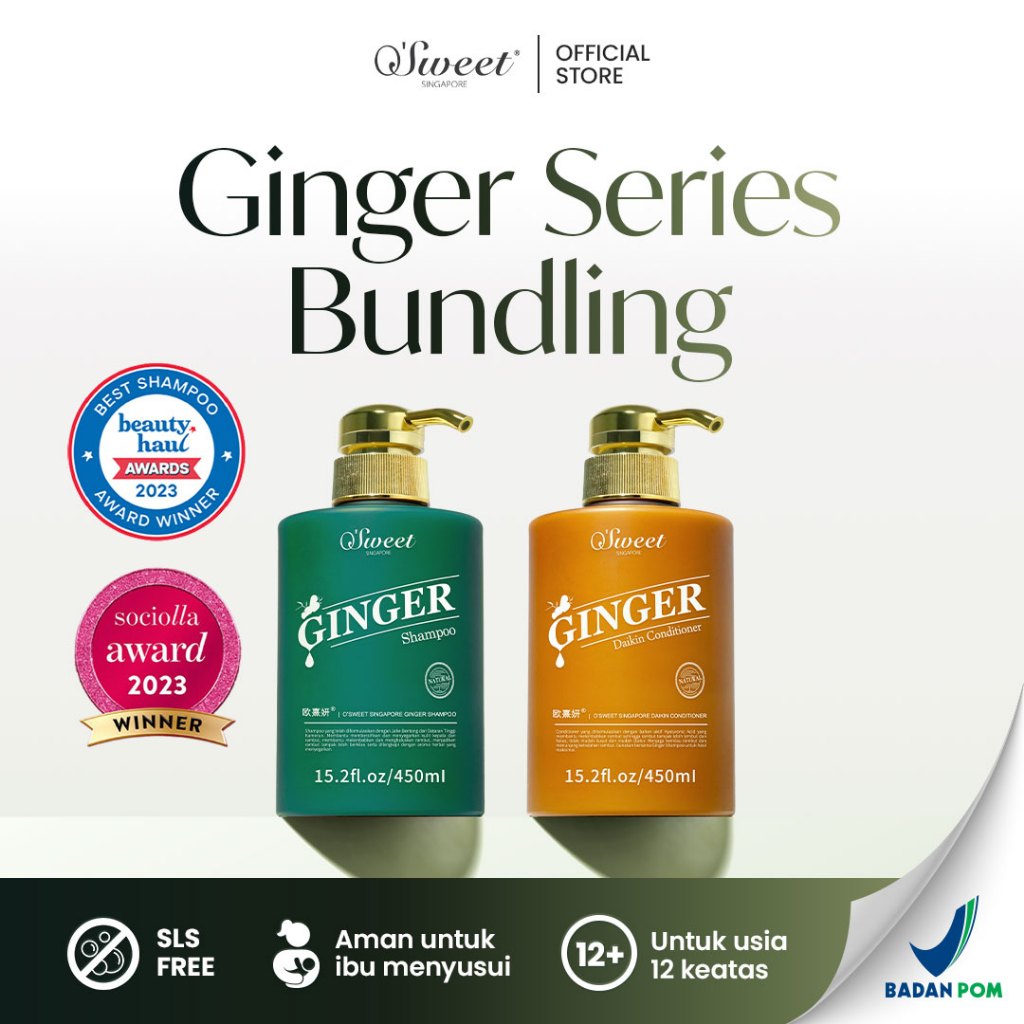 Jual Osweet Singapore | Shampo Ginger Series | Shampoo Anti rontok ...