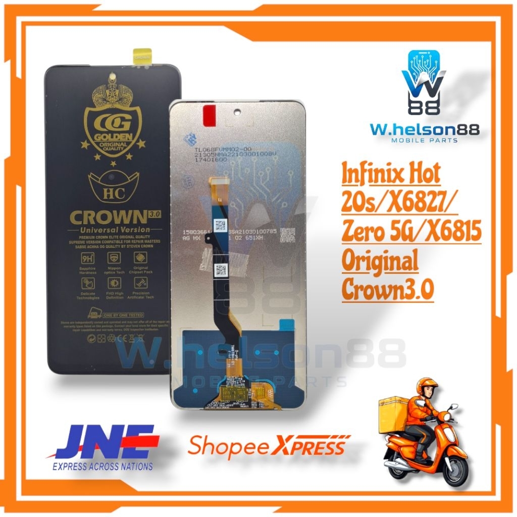 Jual LCD TOUCHSCREEN INFINIX ZERO 5G/X6815/HOT 20S/X6827/TECNO CAMON 19 ...