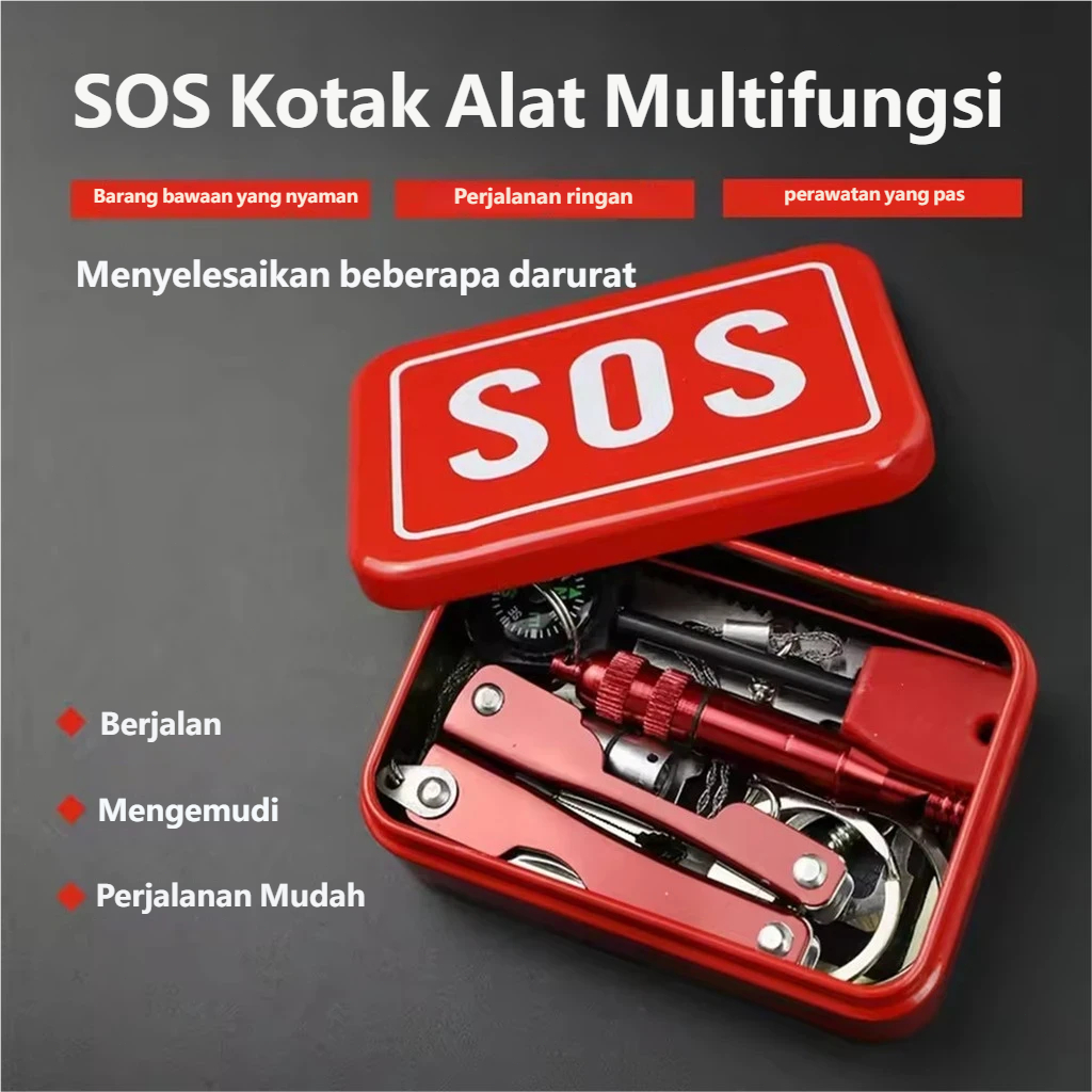Jual COD/Dikirim Dari Lokal SOS Survival Kit Emergency Tools Camping ...