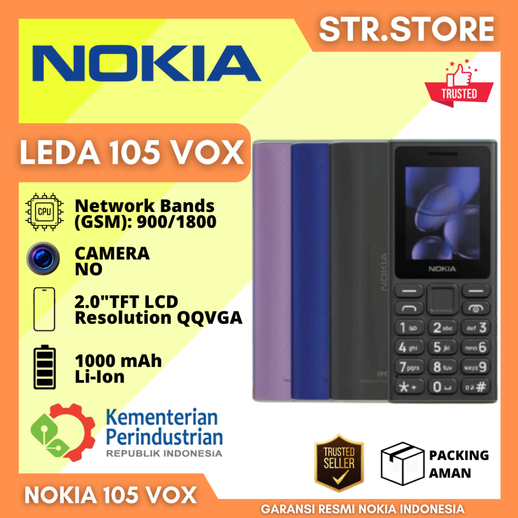 Jual NOKIA 105 VOX GARANSI RESMI NOKIA INDONESIA 105 VOX - NOKIA 105 ...