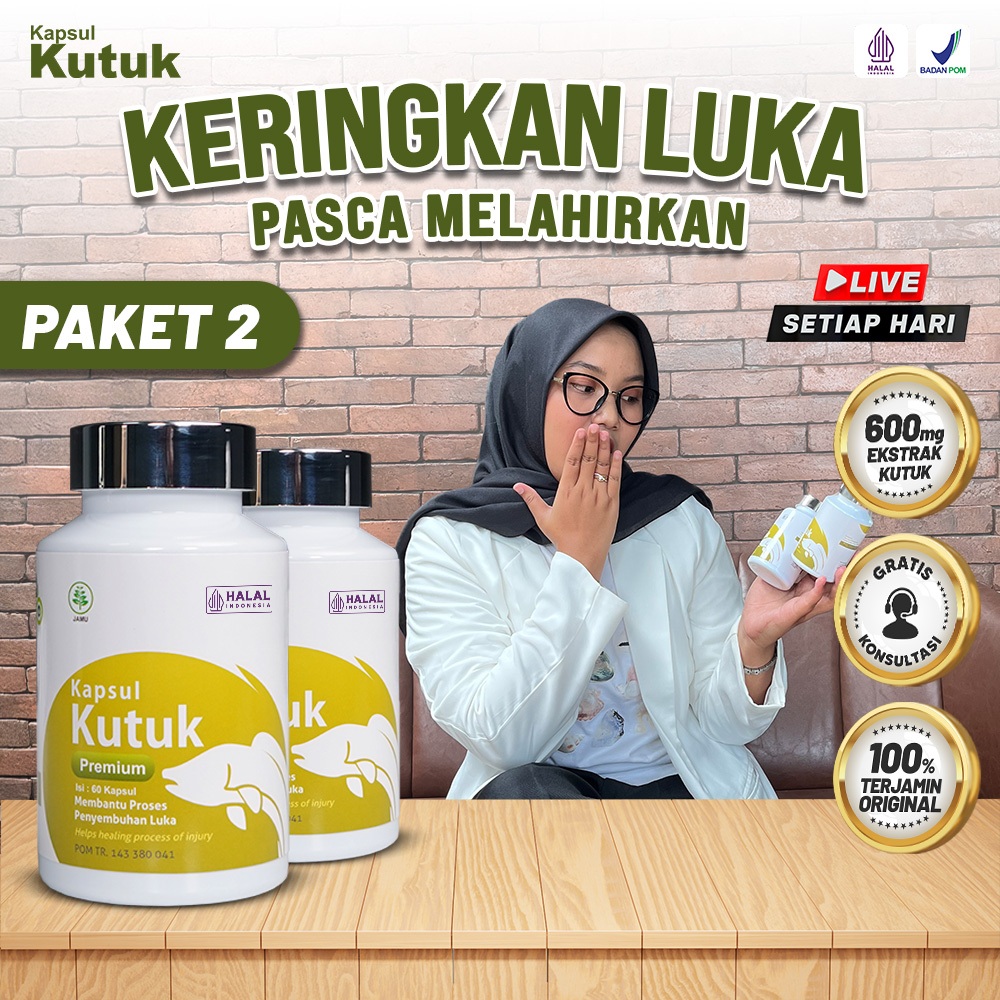 Jual Kapsul Kutuk 2 Botol - Keringkan Luka Caesar / Melahirkan / Bekas ...