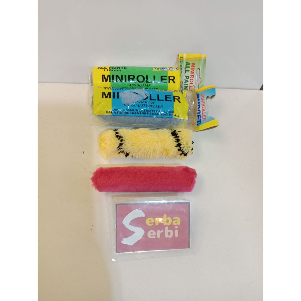 Jual (4" REFILL KUAS ROLL) Isi roll cat air minyak golong mini | Shopee ...
