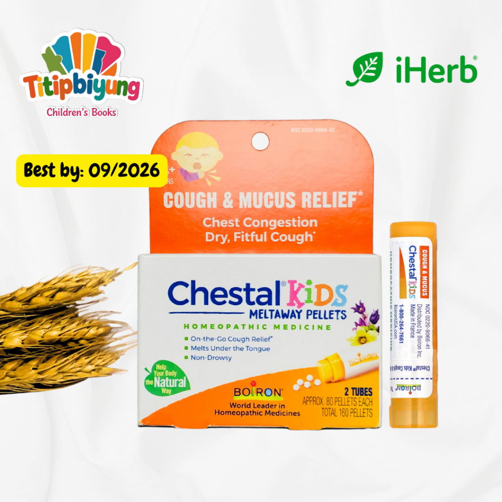 Jual Boiron, Chestal Kids Meltaway Pellets, Cough & Mucus Relief, 4 ...
