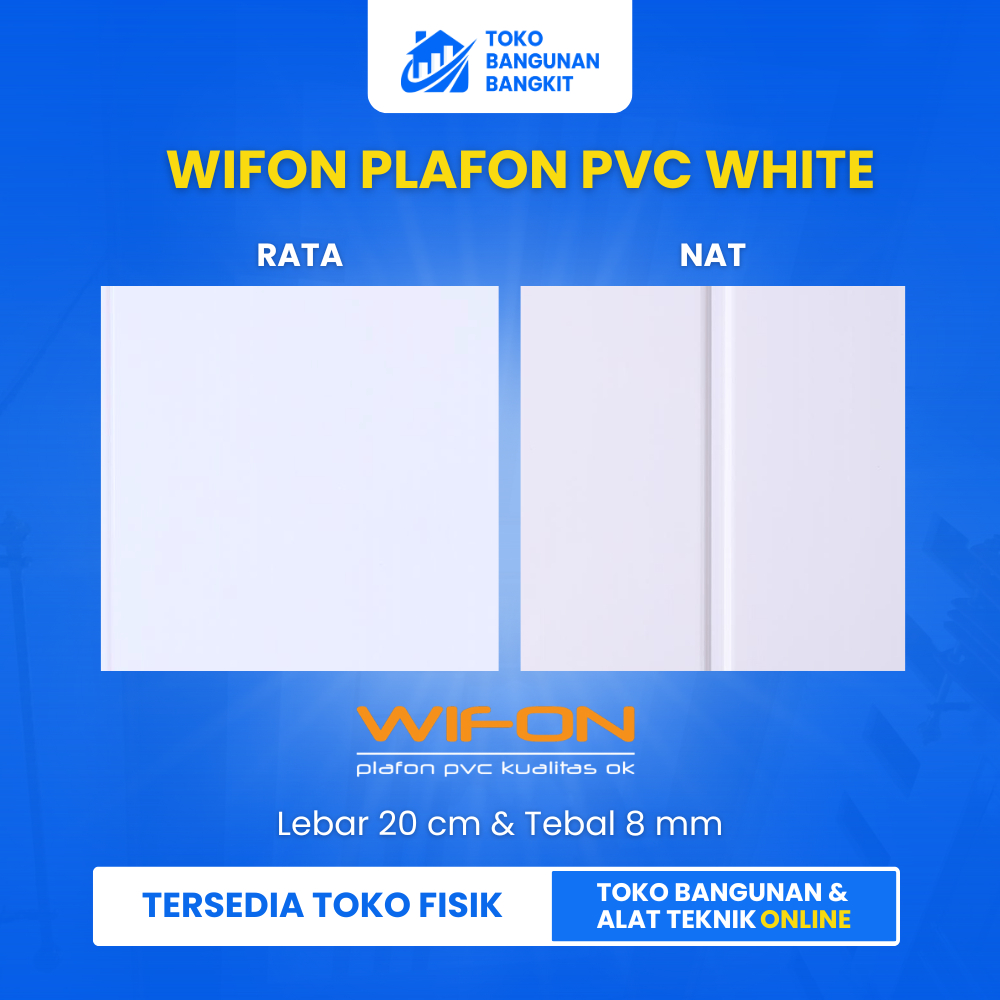 Jual WIFON PLAFON PVC PUTIH POLOS – Plafon Interior Rumah & Kantor ...