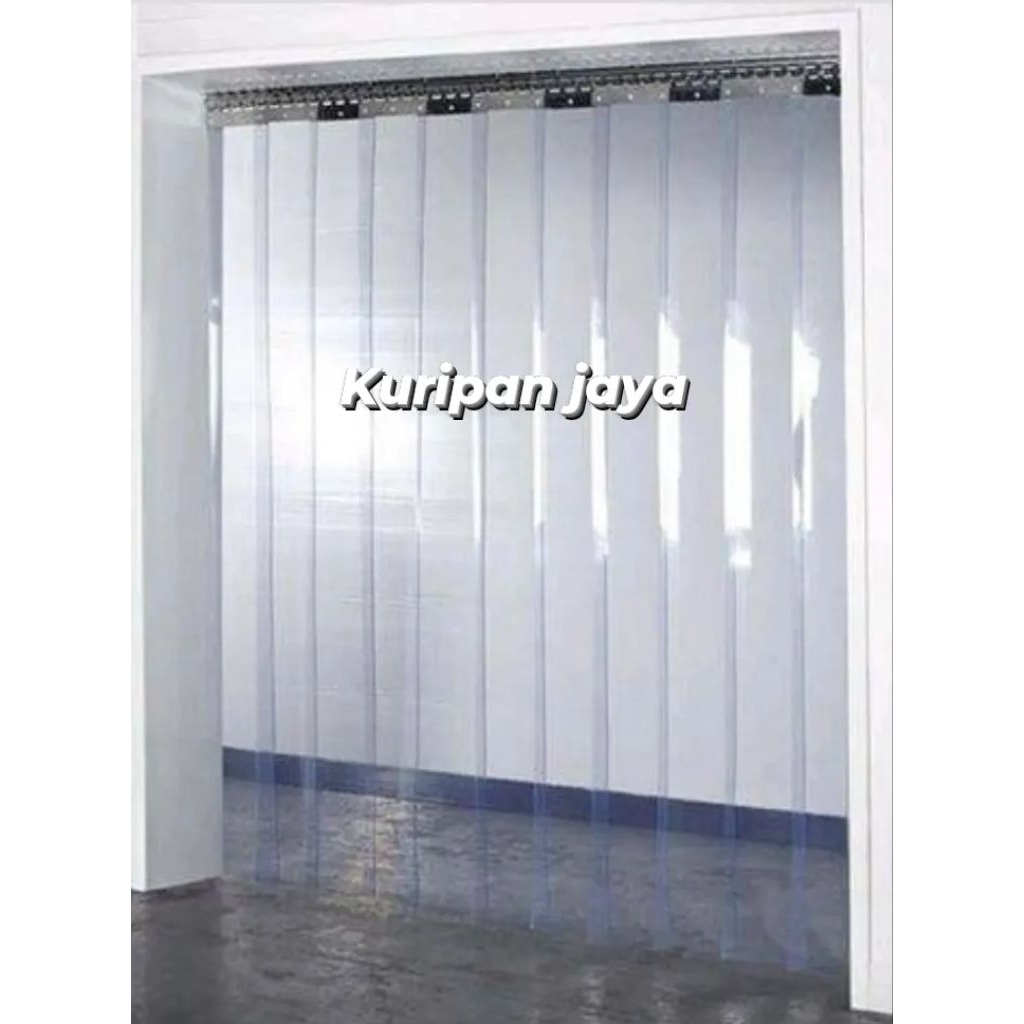 Jual Tirai Pvc Curtain bening Lebar 1meter x Tinggi 2meter kumplit ...
