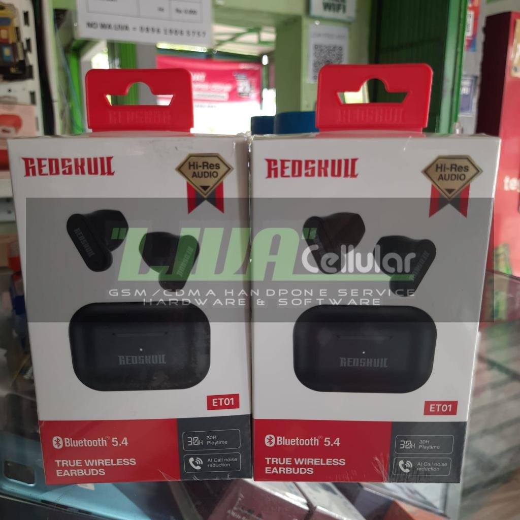 Jual TRUE WIRELESS EARBUDS TWS HEADSET BLUETOOTH REDSKULL ET01 | Shopee Indonesia
