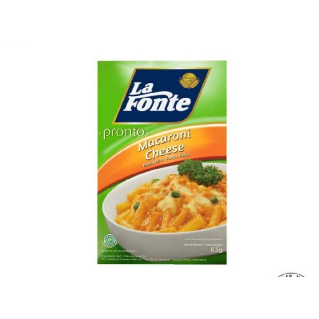 Jual La Fonte Pronto Mac and Cheese 63 g | Shopee Indonesia