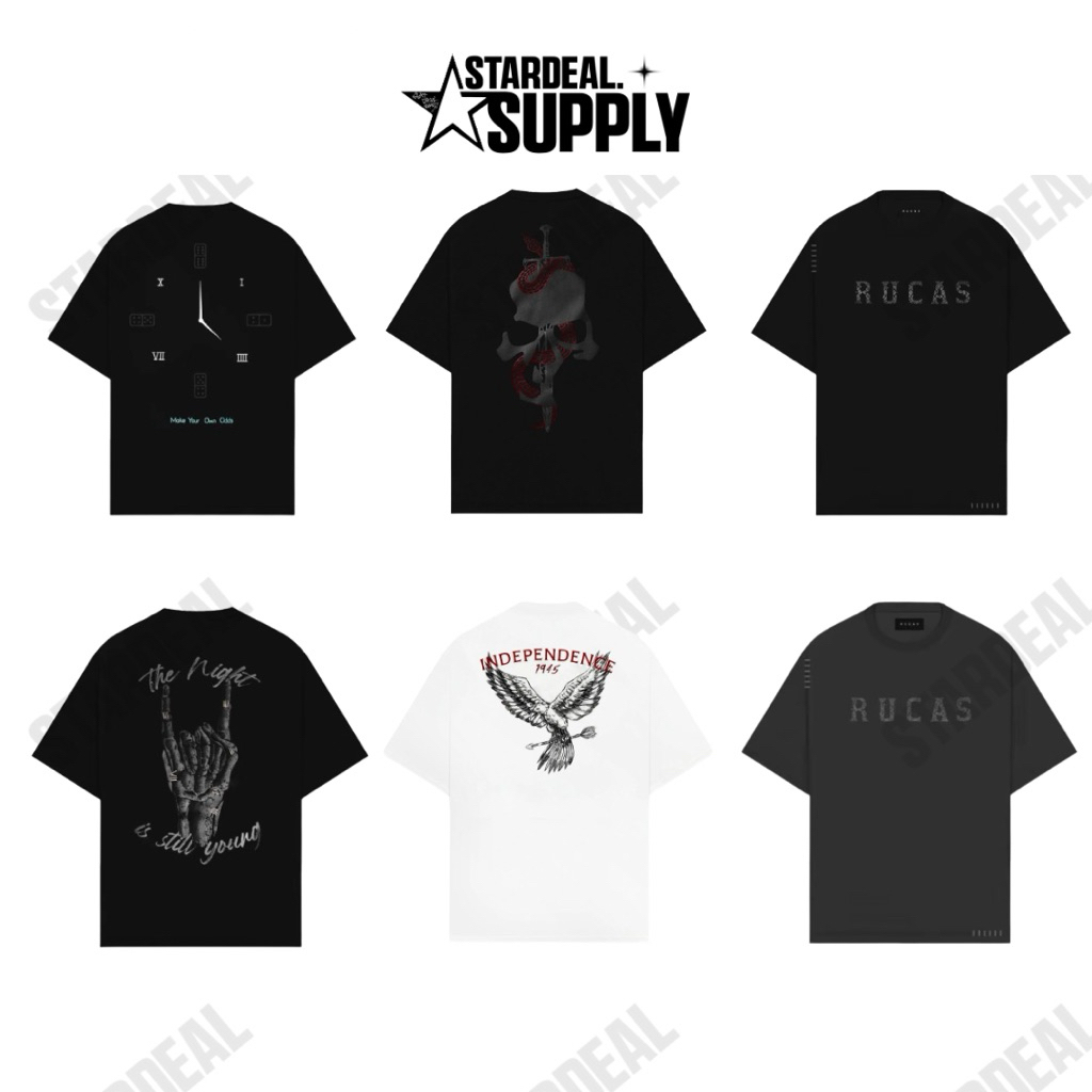 Jual [ FREE PAPERBAG & ORIGINAL ] TEE/TSHIRT RUCAS PYTHON BLACK / MAKE YOUR OWN ODDS / ROCKSTAR ...