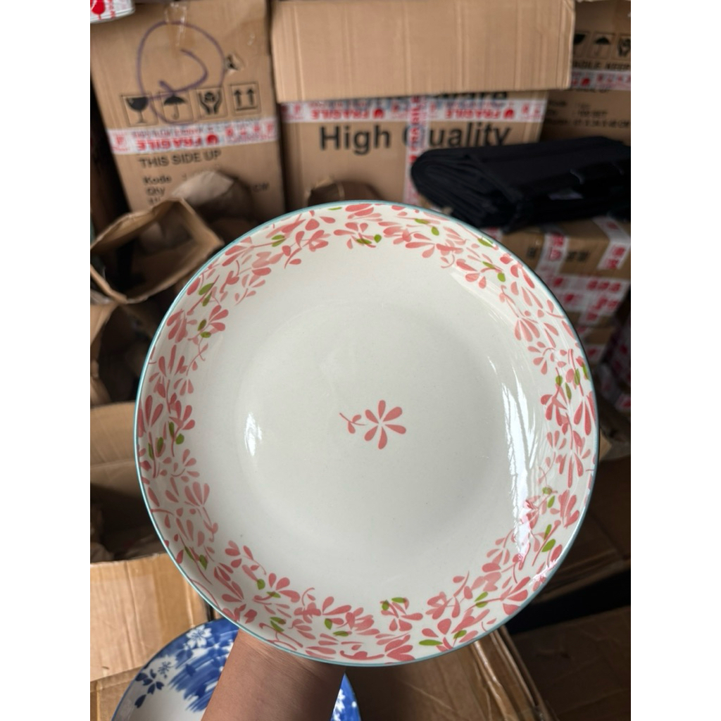 Jual Piring Keramik SNI diameter 20cm piring viral | Shopee Indonesia