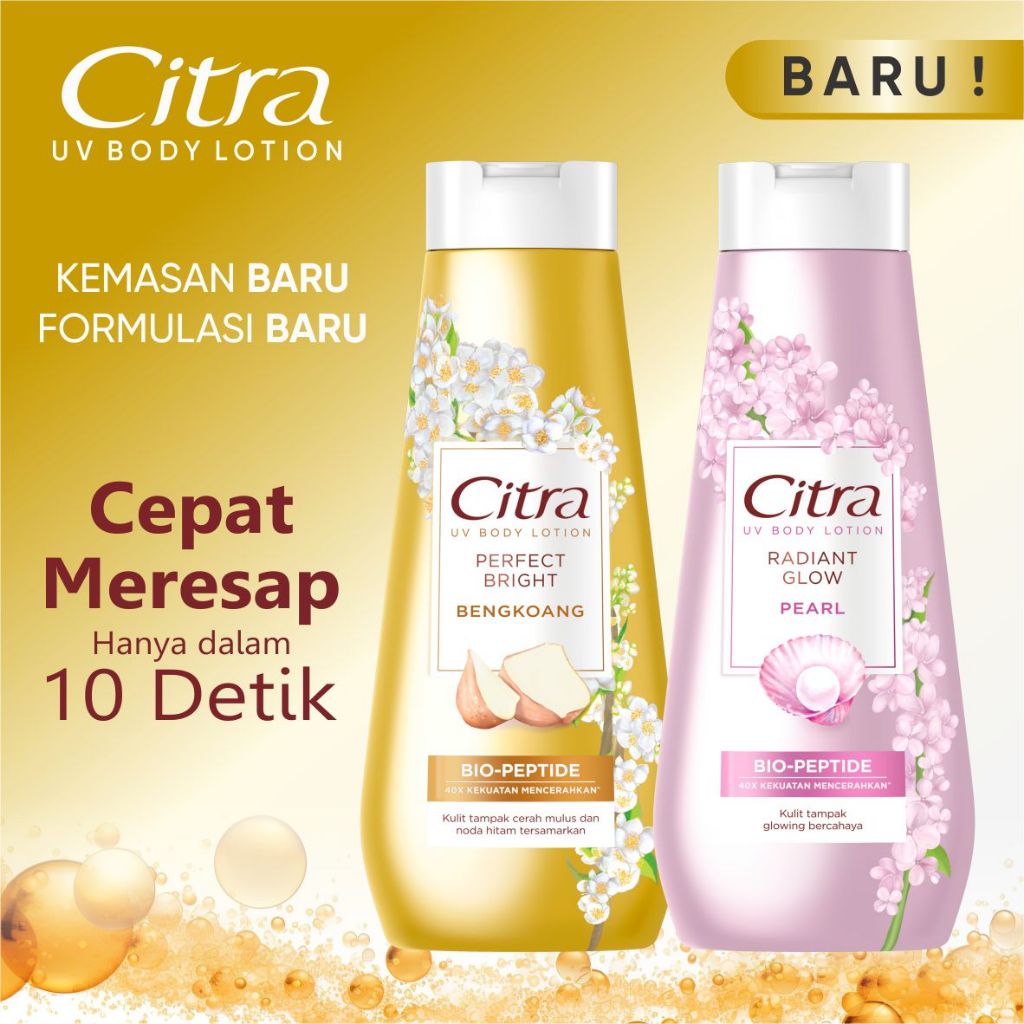 Jual Citra UV Body Lotion 40X Brightening Glowing 210ml | Shopee Indonesia