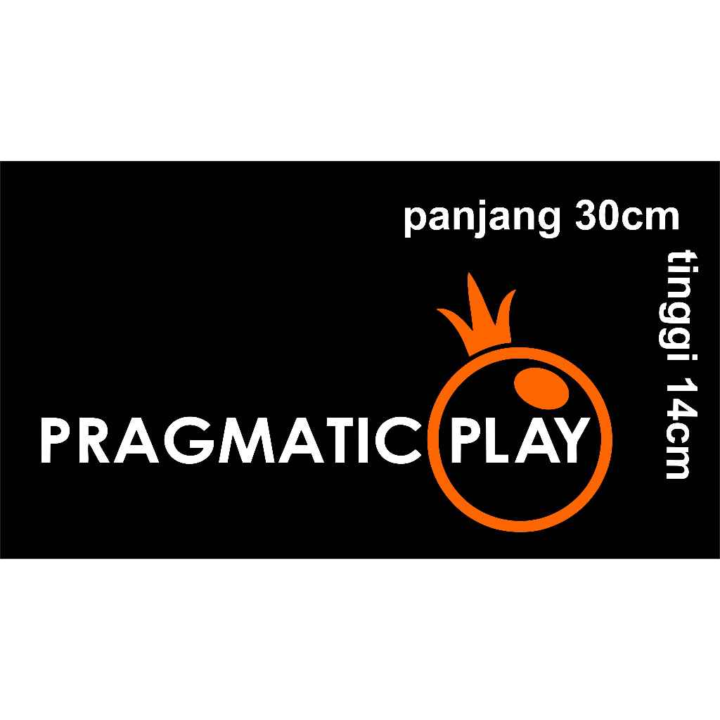Jual 2981 sticker cutting tulisan PRAGMATIC PLAY untuk kaca belakang ...