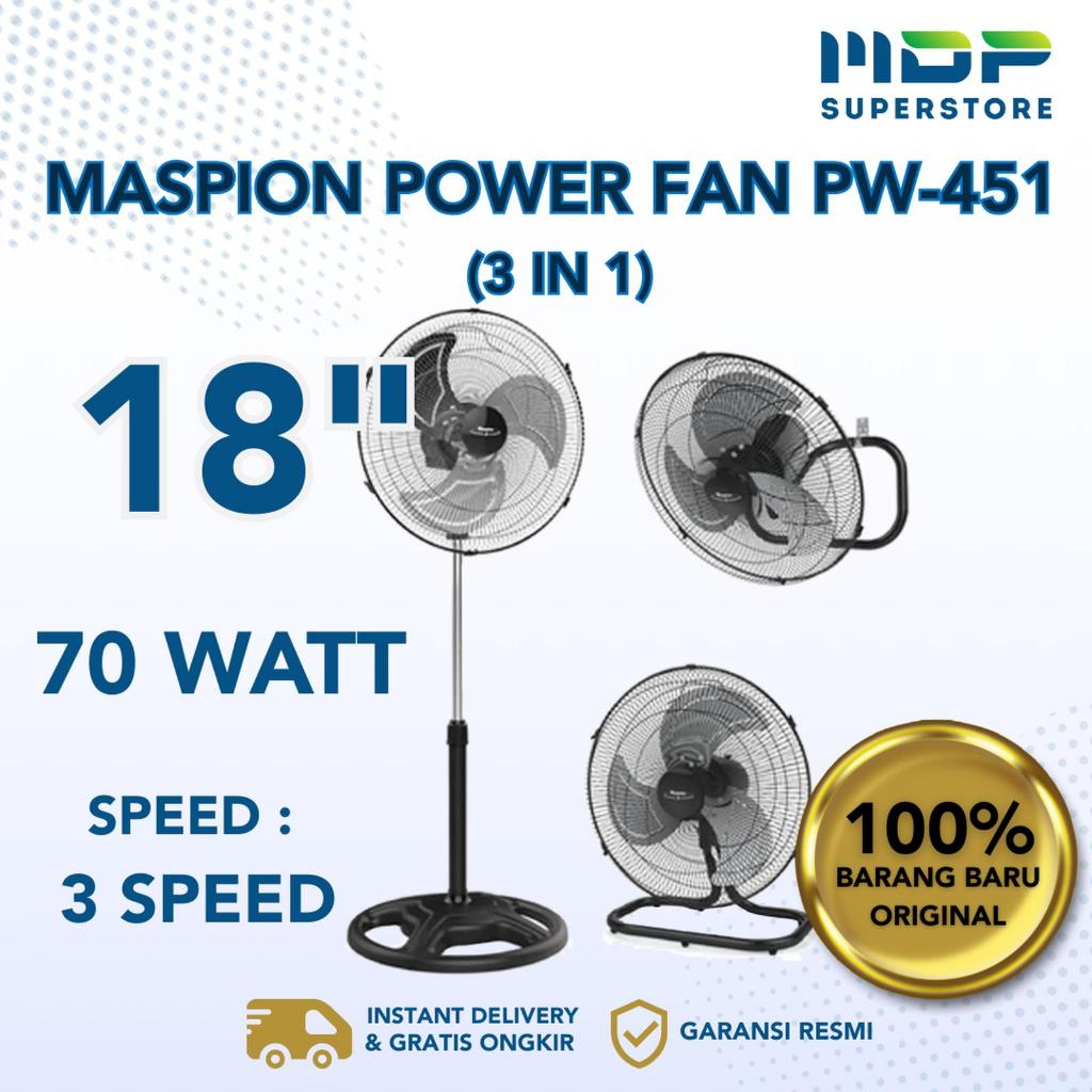 Jual MASPION POWER FAN 18 INCH PW-451 (3 IN 1) | Shopee Indonesia