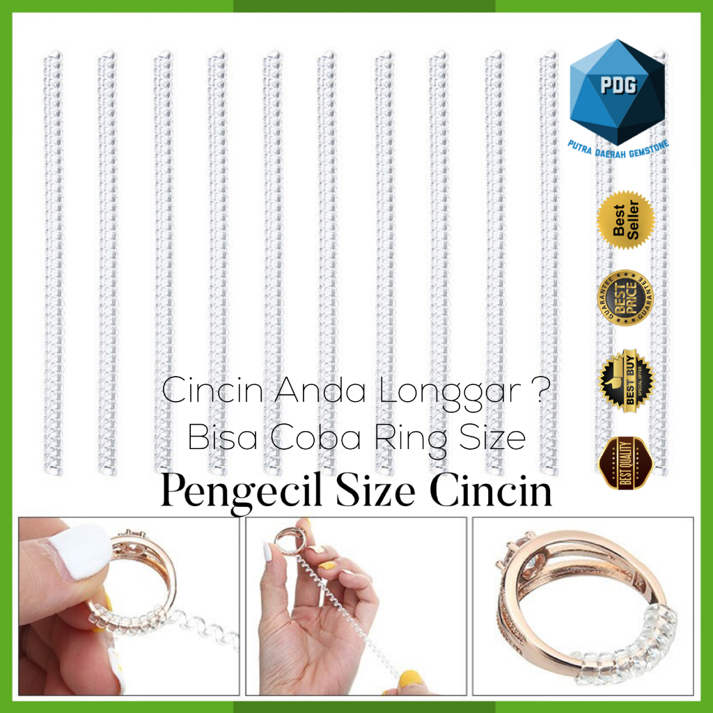 Jual RING SIZE ADJUSTER Pengecil Ukuran Jari Cincin Transparan Bening ...