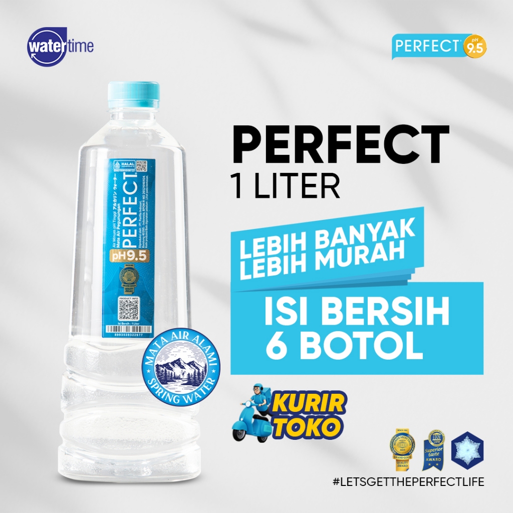 Jual Perfect -Perfect - Alkaline Water 1 Liter (Air Minum Isi 6 Botol ...