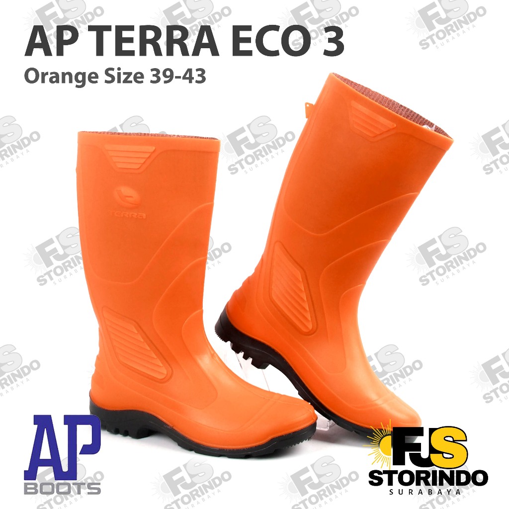 Jual Sepatu Boot Tinggi TERRA ECO 3 AP BOOTS Orange Ringan Nyaman ...