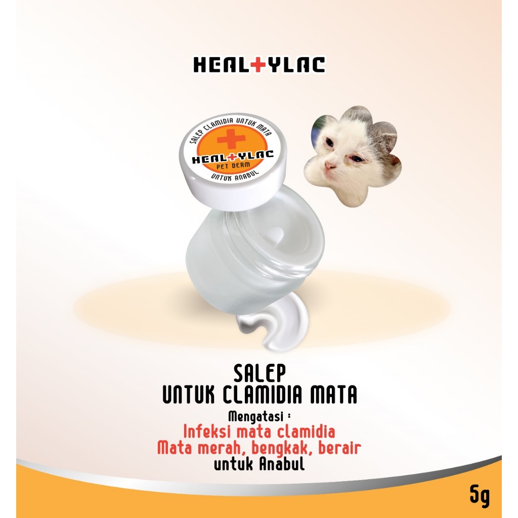 Jual Salep Clamidia Mata HEAL+YLAC 5g Dog And Cat | Shopee Indonesia