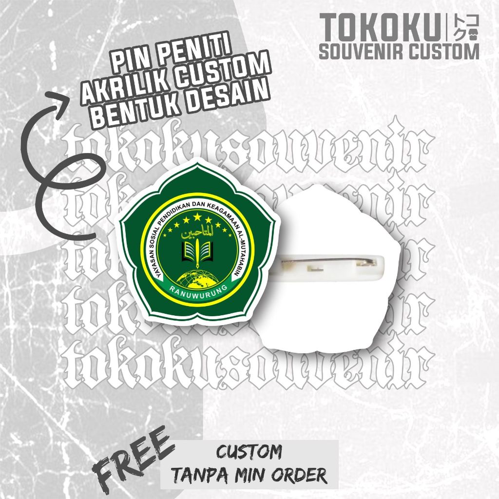 Jual PIN PENITI AKRILIK CUSTOM DESAIN SENDIRI | Shopee Indonesia
