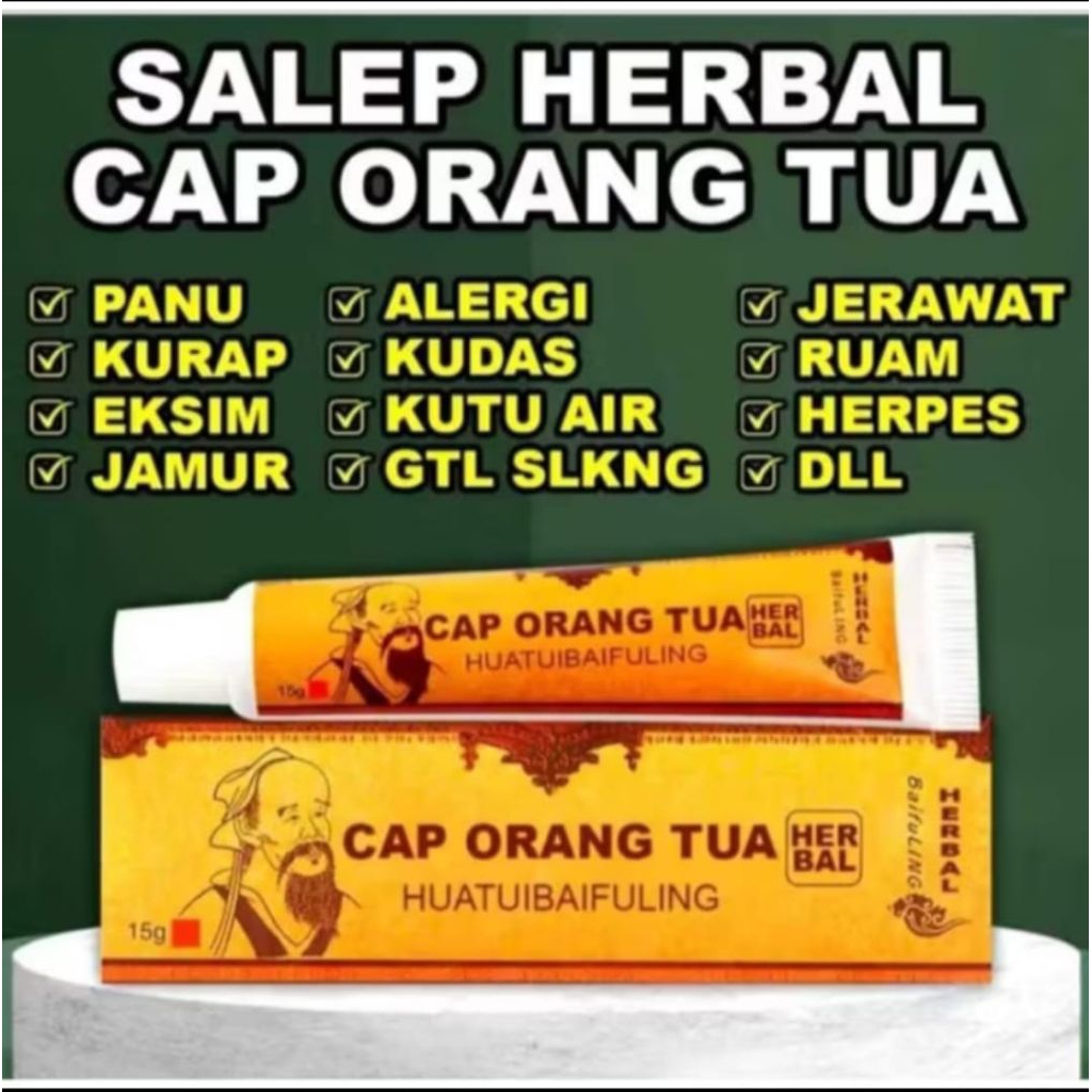 Jual Salep Huatuobaifuling Cap Orang tua Cream Jamur Kurap Alergi Kulit ...