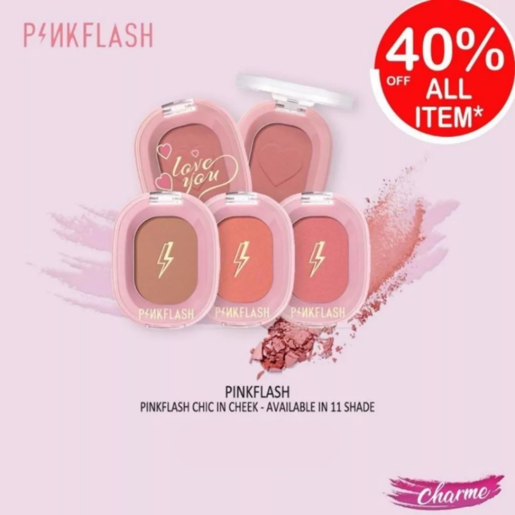 Jual Pinkflash Chic In Cheek BlushOn F01 F 01 - B | Shopee Indonesia