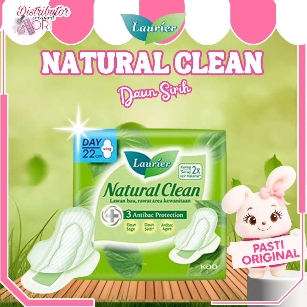 Jual Laurier Natural Clean Pembalut Daun Sirih Anti Bakteri Long & Wide ...