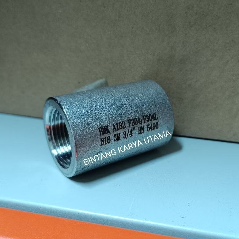 Jual Socket 3/4" inch Drat NPT Class 3000psi Stainless Ss304 | Shopee ...