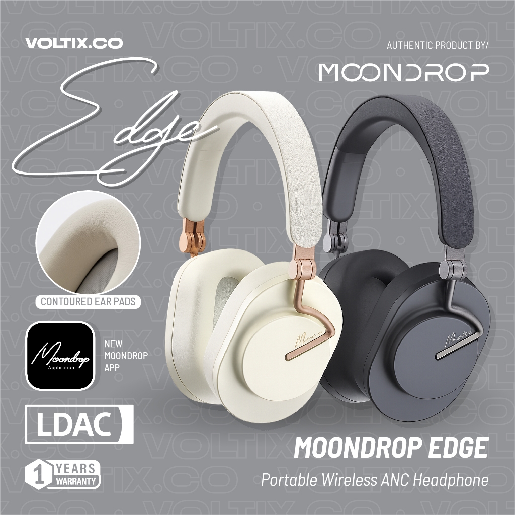 Jual Moondrop EDGE 40mm Dynamic Driver High Fidelity Portable Wireless ...