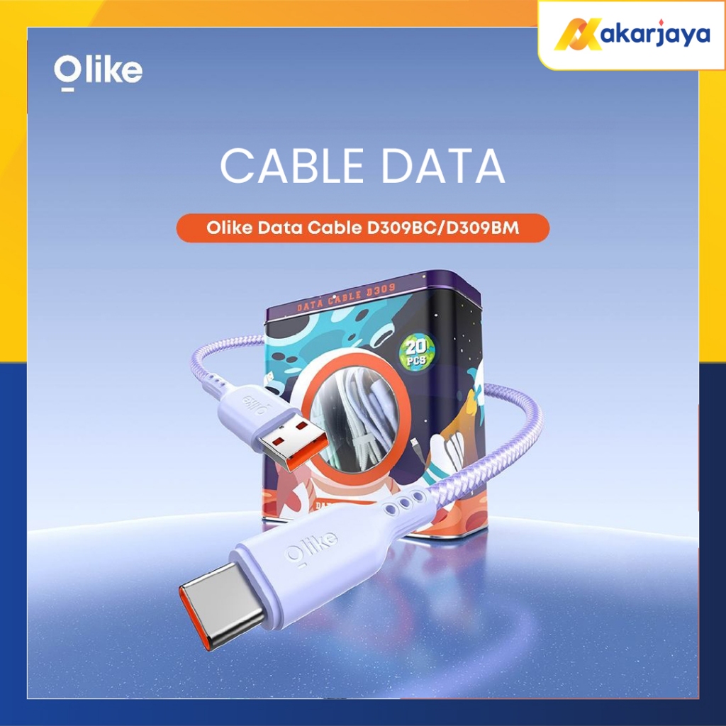 Jual (1BOX 20PCS) Olike D309BC Cable Data Fast Charging USB to Type C ...
