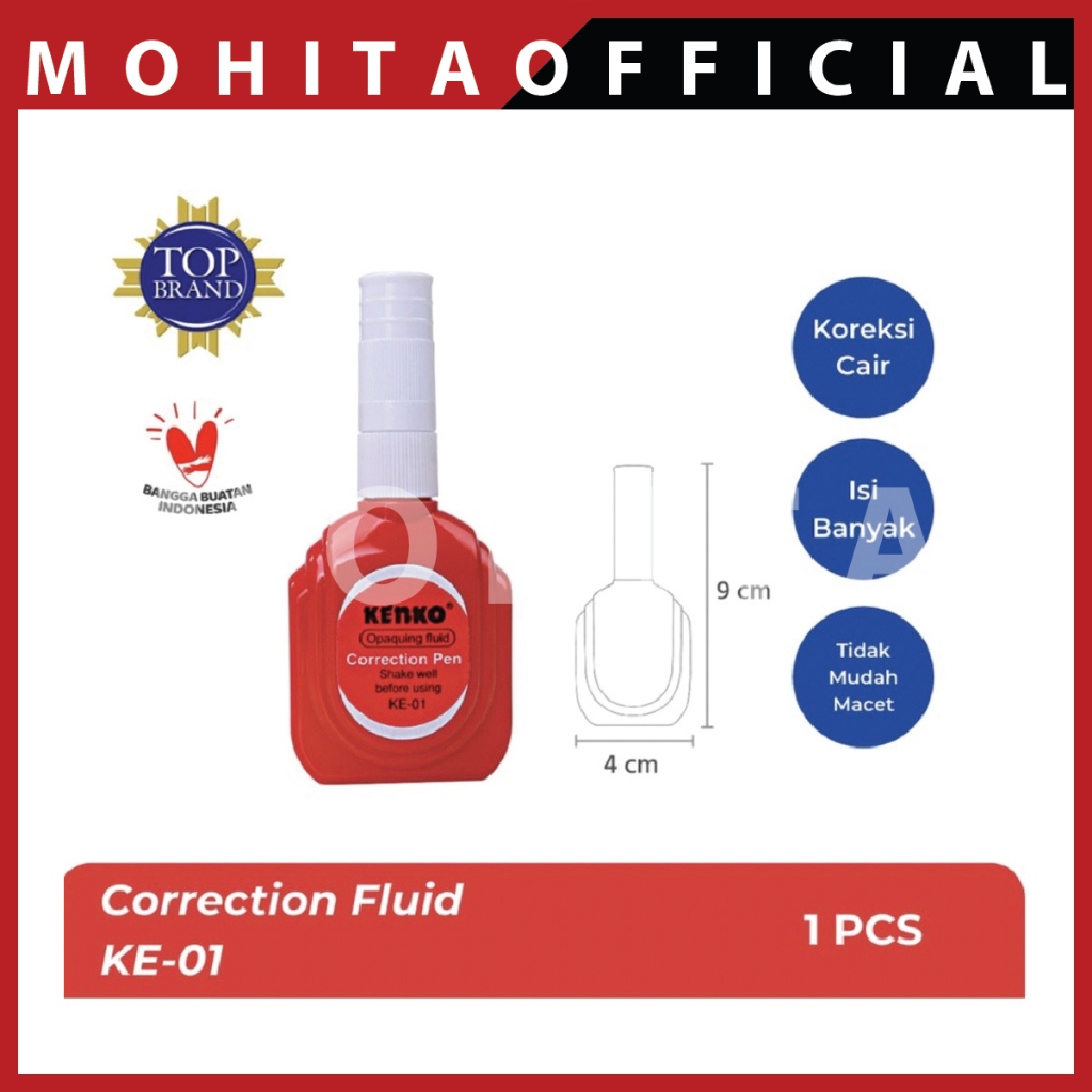 Jual tip ex kenko cair/tip x kenko ke-01/kenko correction pen/kenko ...