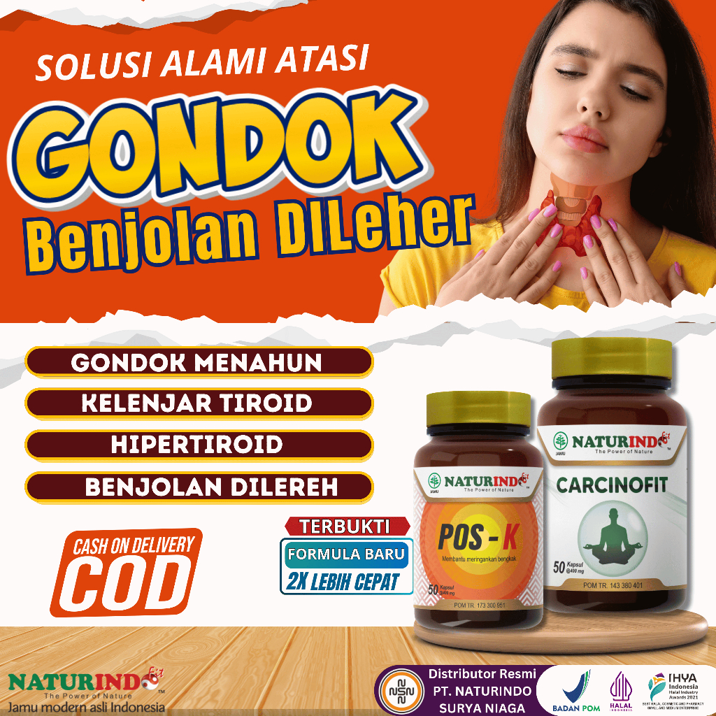 Jual Obat Gondok Kelenjar Tiroid Hipertiroid Gondok Beracun Kista ...