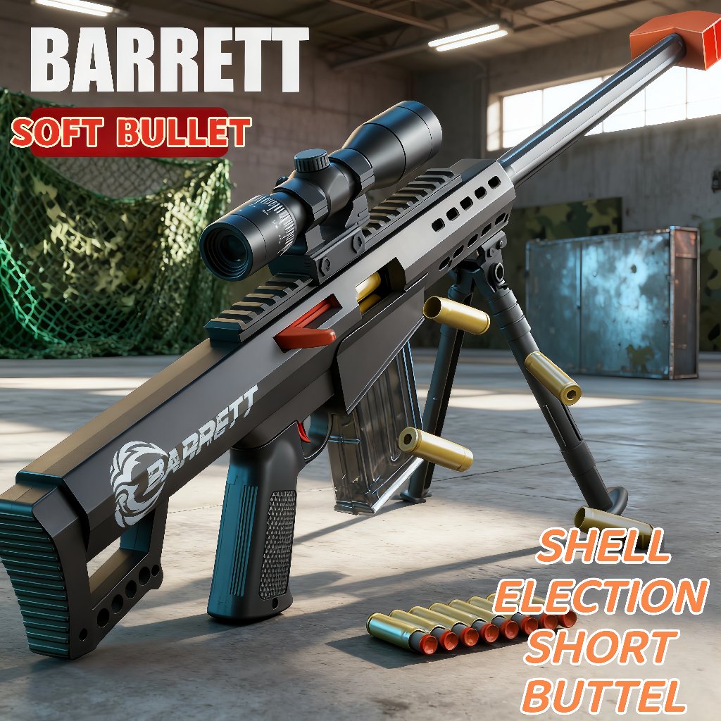 Jual Barrett 98K Sniper Simulasi Shell Ejection Soft Bullet Gun AWM ...