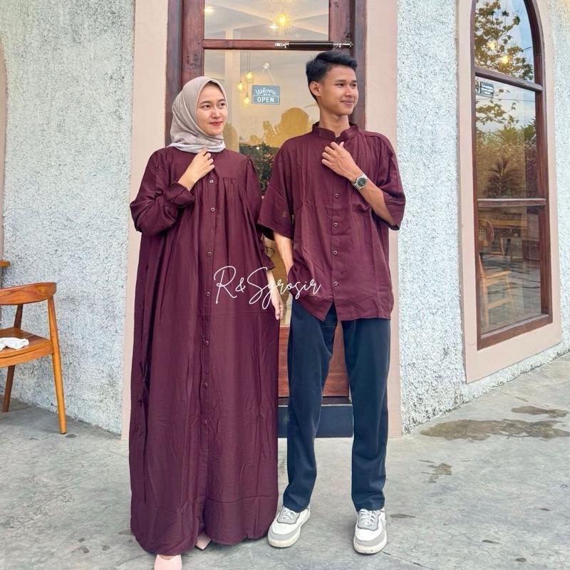 Jual GAMIS CALISTA & COUPLE KOKO+GAMIS CALISTA-Lengan balon Bahan Rayon ...