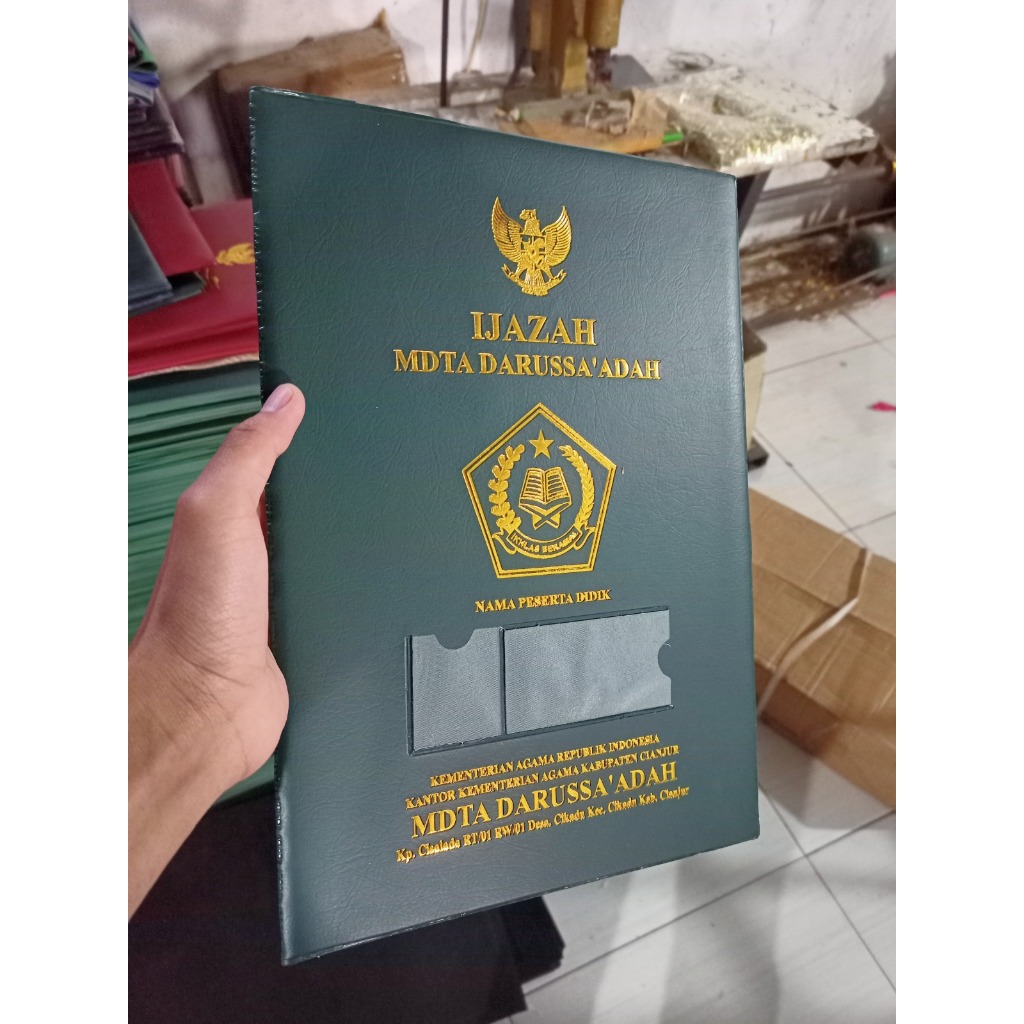 Jual (MIN. 20PCS) CETAK MAP RAPORT ISI PLASTIK 16 LEMBAR CUSTOM NAMA ...