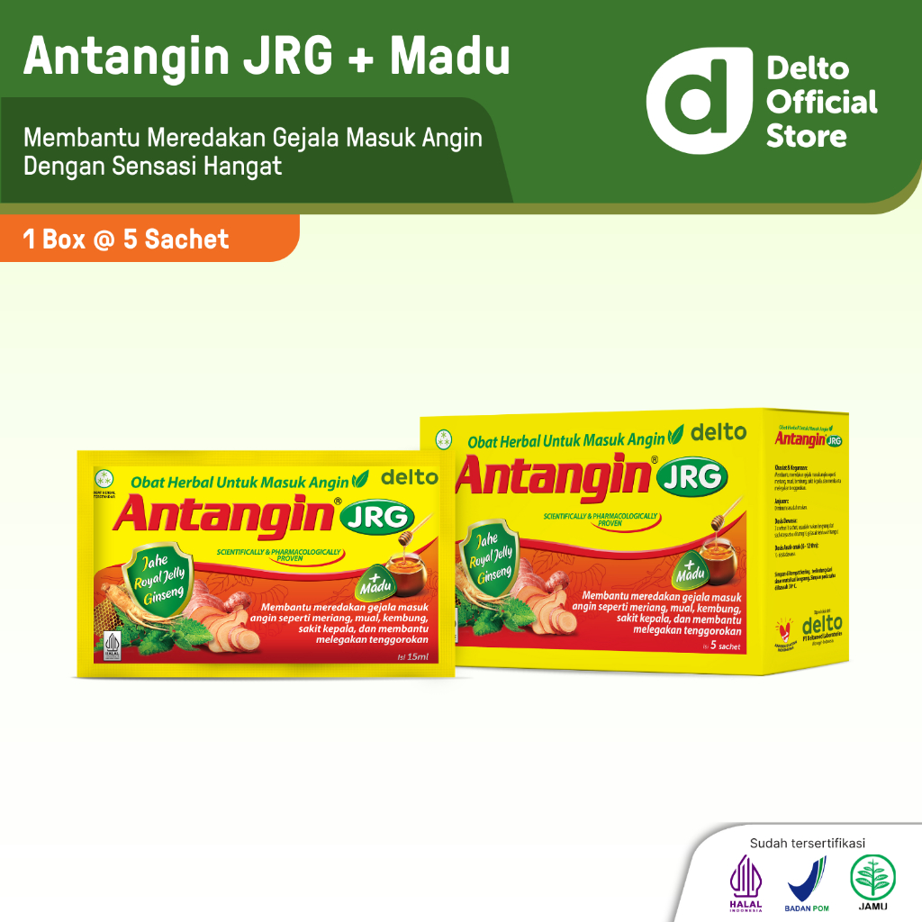 Jual [Best Seller] Antangin JRG + Madu Sirup Herbal Box 5 Sachet - Obat ...