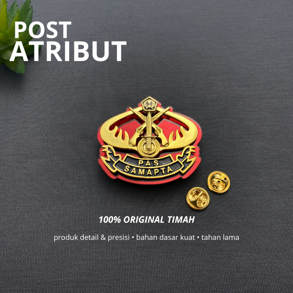Jual Standar Brevet Samapta Pemasyarakatan Terbaru / Pin Samapta ...