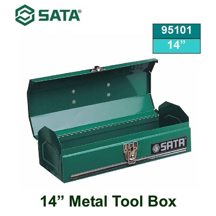 Jual Sata Tool Box 95101 14" Metal Tool Box Kotak Perkakas Besi Murah ...