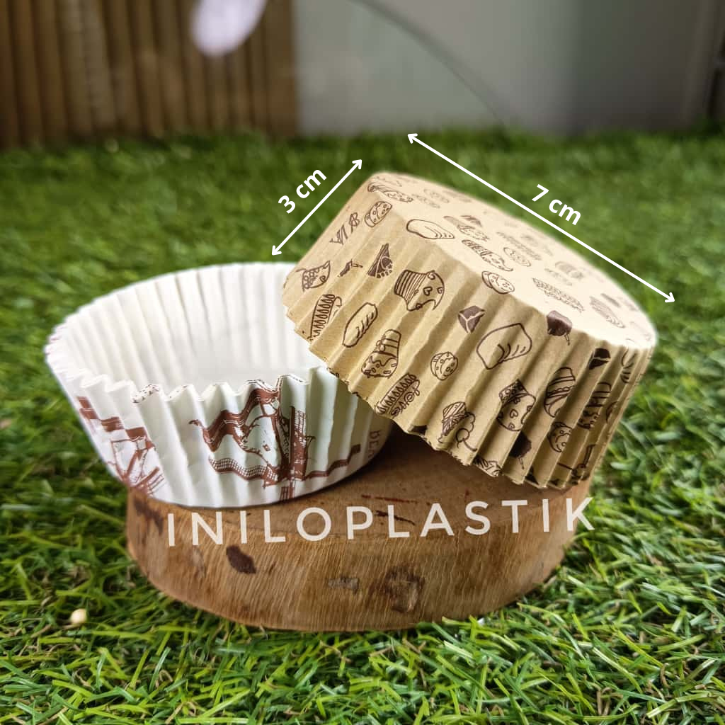 Jual Paper Cup Case Roti 7cm [25pcs] / Kertas Roti Baking Bluder Bruder ...