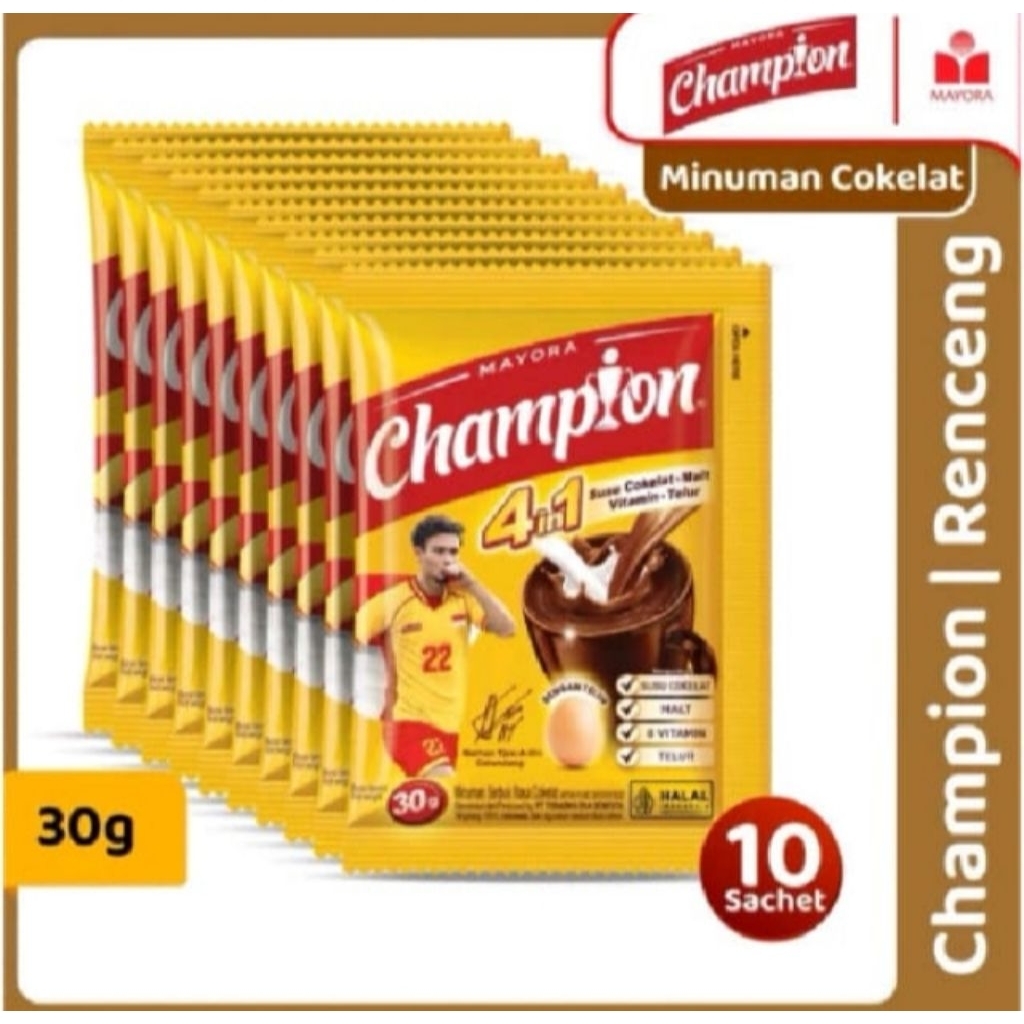 Jual Energen Champion Susu Coklat Dengan DHA Isi 10 Pcs | Shopee Indonesia