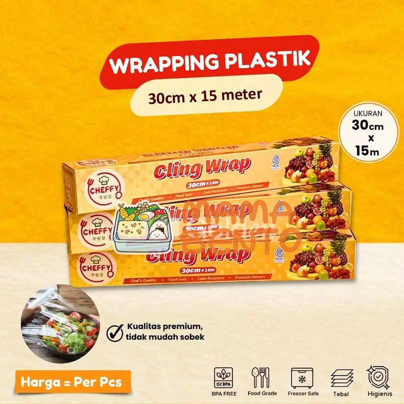 Jual Plastik Cling Wrap Pembungkus Makanan Wrapping Film ukuran lebar ...