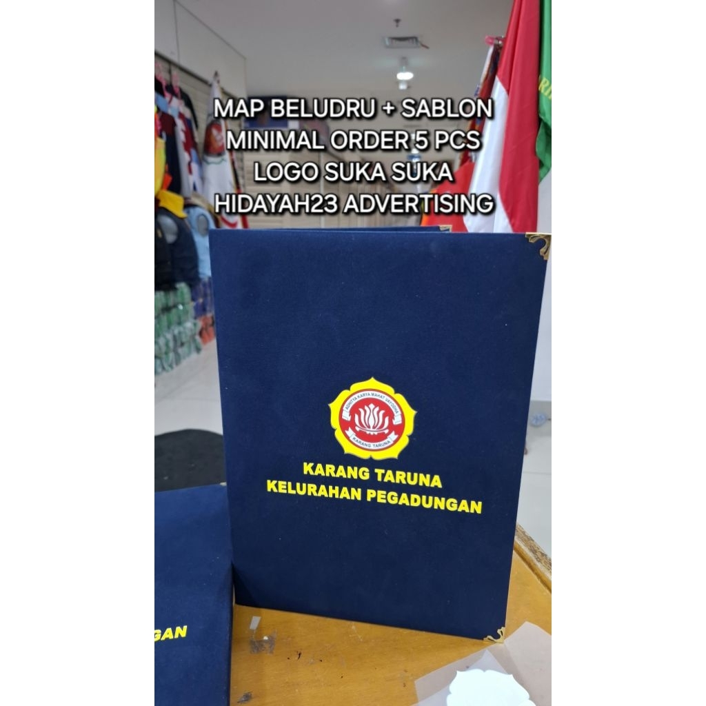 Jual map custom beludru + sablon | Shopee Indonesia