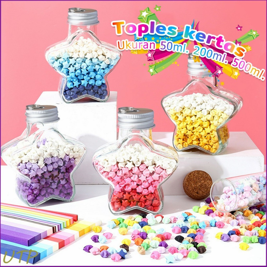 Jual Botol Bentuk Bintang Hadiah Kreatif Origami Cup DIY Hadiah Ulang ...