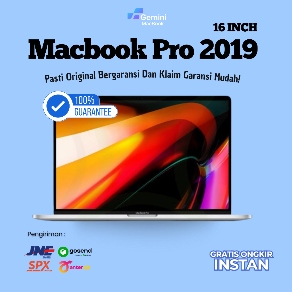 Jual MacBook Pro Retina 16 Inch 2019 Touch Bar i7 i9 Dual Vga Ram 16 32 ...